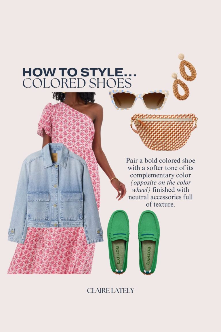 How To Style: Colored Shoes - clairelately.com